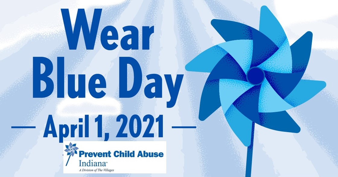 PCAIN - Wear Blue Day and April Kickoff - Prevent Child Abuse Indiana