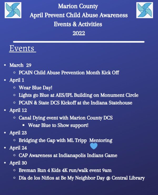 Marion County Events and Activities - Prevent Child Abuse Indiana