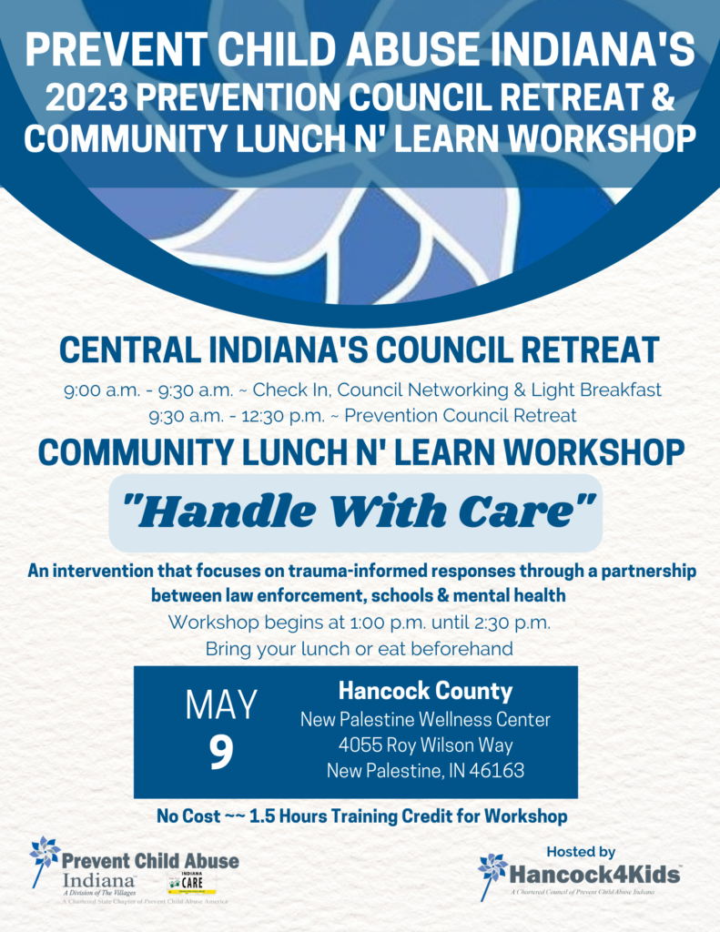 PCAIN 2023 Central Indiana Prevention Council Retreat/Community Workshop - Prevent Child Abuse ...