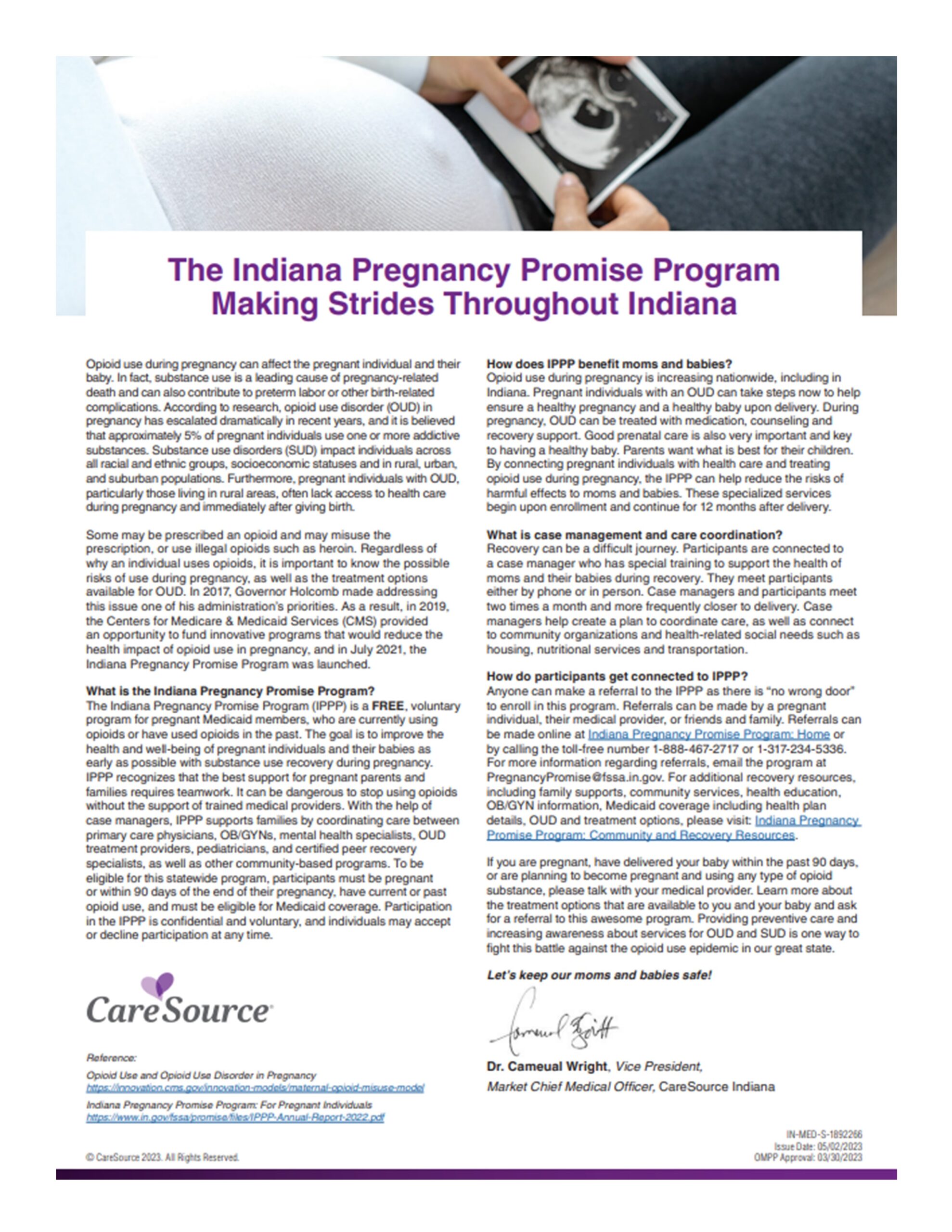 The Indiana Pregnancy Promise Program - Making Strides Throughout ...