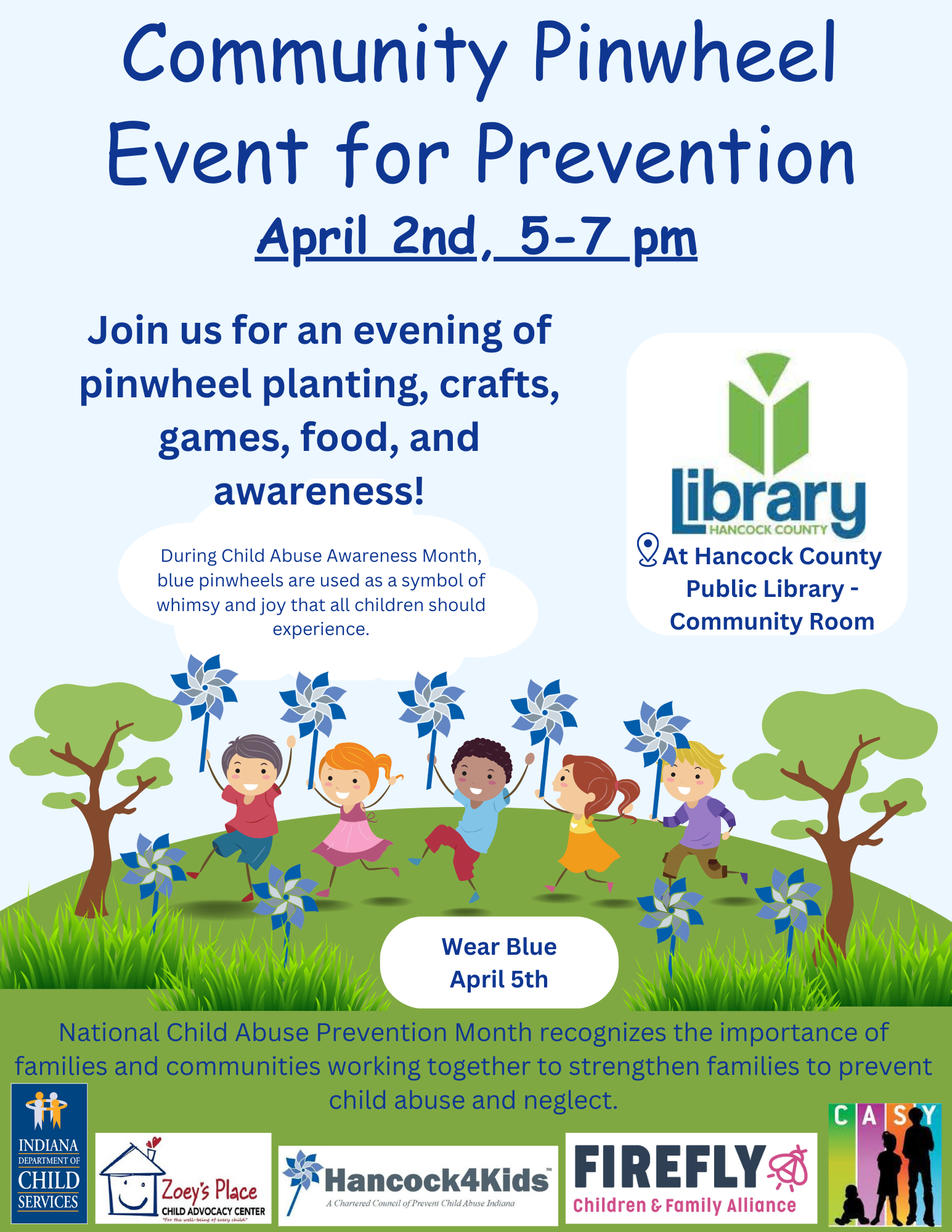 Hancock County - Community Pinwheel Event for Prevention - Prevent ...