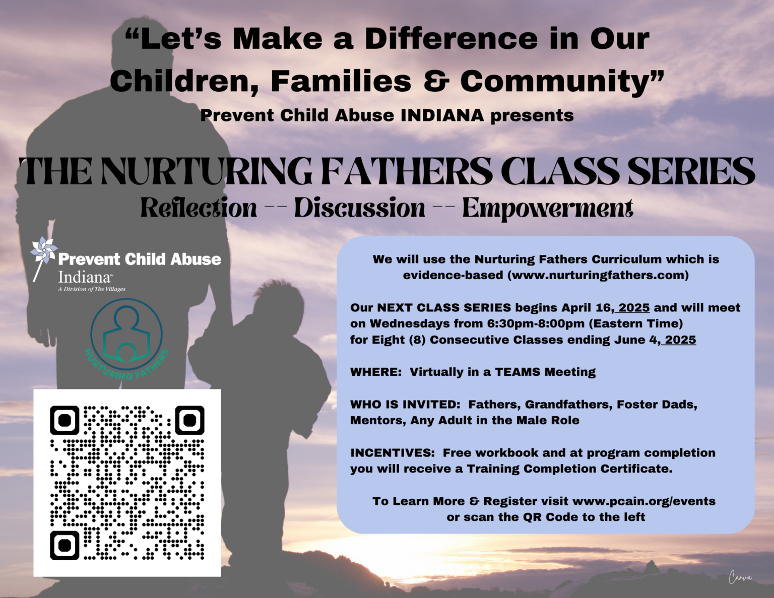 Nurturing Fathers Class Series - Prevent Child Abuse Indiana