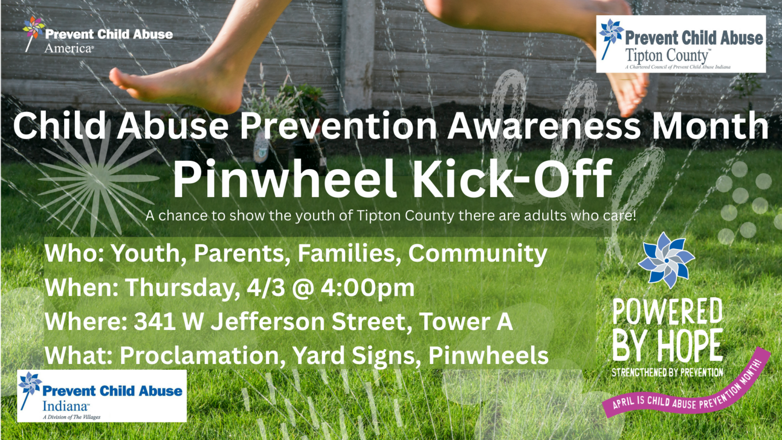 Child Abuse Prevention Awareness Month Pinwheel Kick-Off - Prevent Child Abuse Indiana